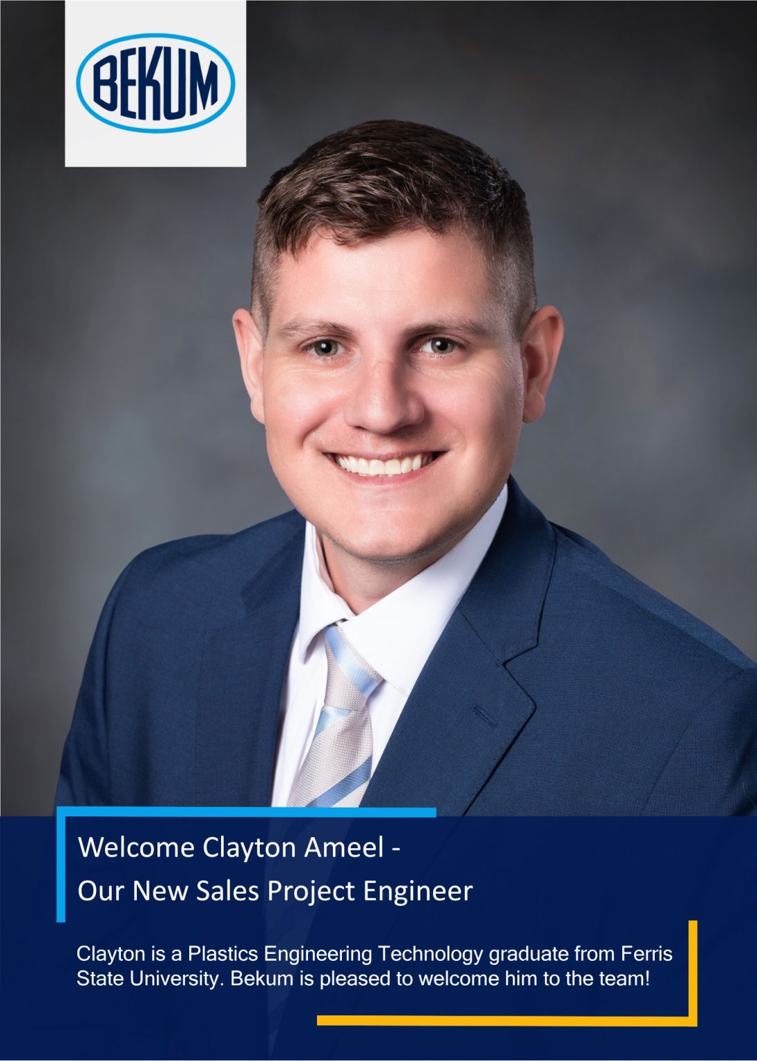 Welcoming Clayton Ameel to the Bekum Team - Bekum America Corporation